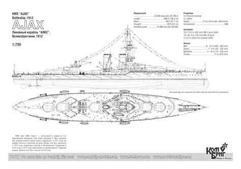 Nnt Modell Hms Ajax Battleship 1912 Purchase Online