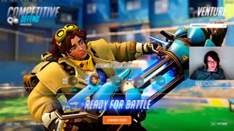 Harbleu Venture Gameplay Overwatch 2 Season 10 Top 500 Youtube