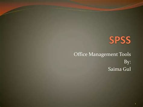 ppt spss powerpoint presentation free download id 6897093