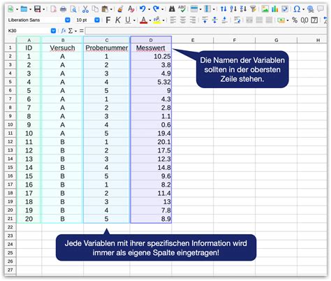 Calc Anleitung