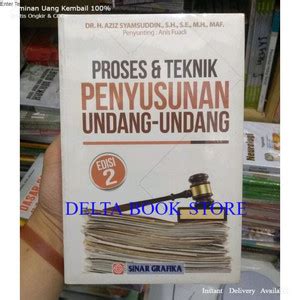 Jual Proses Dan Teknik Penyusunan Undang Undang Eidisi 2 Kedua By