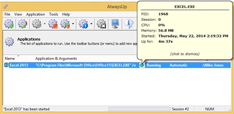 how to run excel 2013 as a windows service 8 2012 7 2008 vista 2003 xp