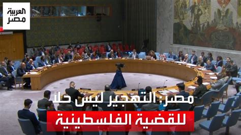 شكري أمام مجلس الأمن عن الوضع في غزة البعض منشغل بلعبة إلقاء اللوم