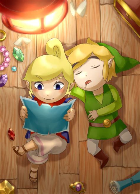 Tetra And Link The Legend Of Zelda The Wind Waker Artwork By Wasabi