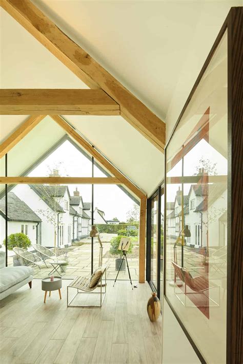 Frameless Glass Link To Main House Plus Structural Glazing And Sky