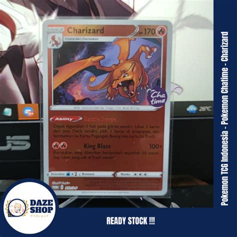 Jual Pokemon Tcg Indonesia Pokemon Chatime Charizard Kota Bekasi