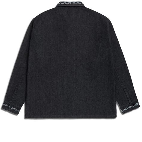 Ccs Box Denim Shirt Chain Black