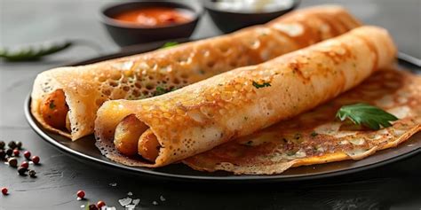 Masala Dosa A South Indian Delight With Thin Crispy Crepe And Spiced