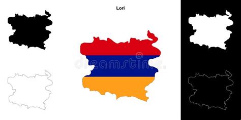 Mapa De Esquema De Lori Ilustración Del Vector Ilustración De Lori 323729209