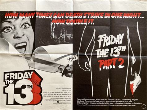 Friday The 13th And Friday The 13th Part 2 Quad Poster — 20th Century