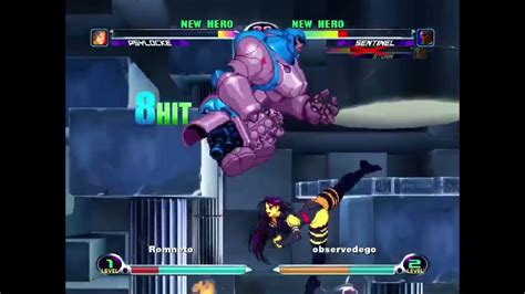 Mvc2 Romneto Psylocke Snap To Gb To 5 Fierce To Throw To Infinite
