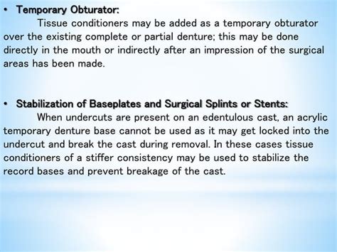 Soft Liners And Tissue Conditioners Ppt