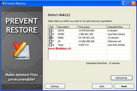 Prevent Restore À Découvrir
