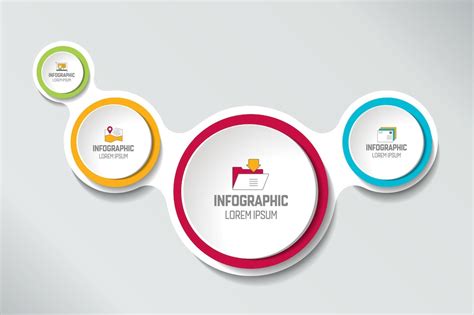 Premium Vector Four Steps Elements Bubble Chart Scheme Diagram