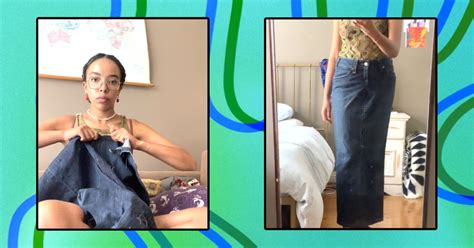 Fashion Tiktok Is Turning Jeans Into Maxi Skirts But Is It As Easy As