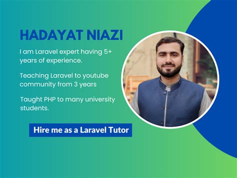 A Laravel Expert Who Will Teach You Laravel From Scratch To Advanced