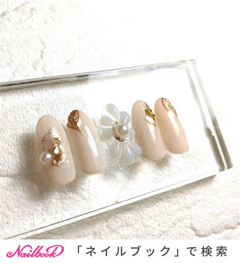 ハンドニュアンスミラーぷっくりベージュ あかのネイルデザイン No8012954 ｜ネイルブック