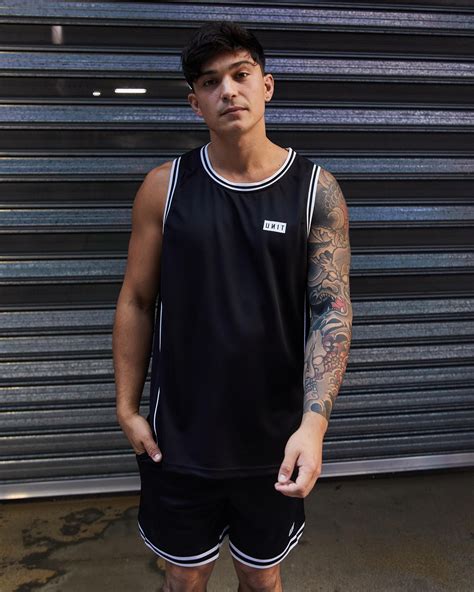Shop Unit Stack Sports Muscle Tank In Black Fast Shipping Easy Returns City Beach Australia