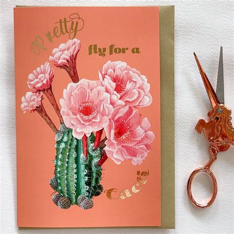 Cactus Greeting Card Etsy