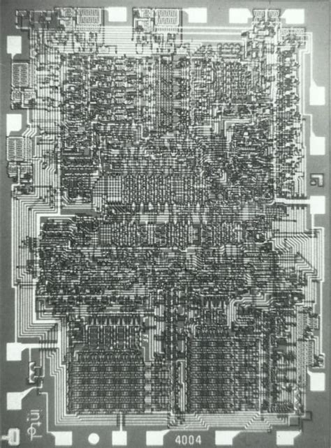 Intel 4004 первый коммерческий микропроцессор Изобретенный Тэдом