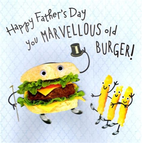 You Marvellous Old Burger Fathers Day Card Cards
