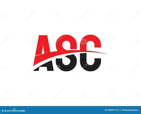 Asc Letter Initial Logo Design Vector Illustration Stock Vector