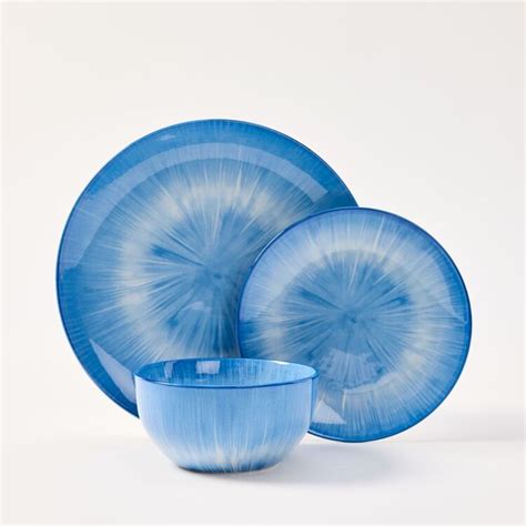 Soren Kendall 12 Piece Dinner Set Blue 12 Piece