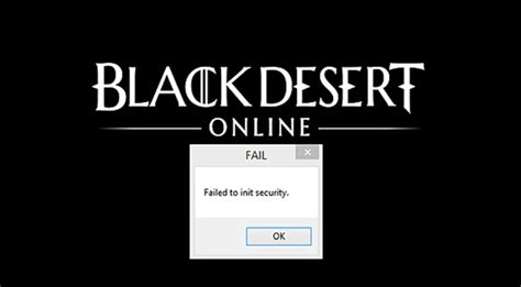 Failed To Init Security