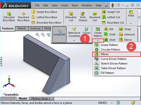 Solidworks Tutorial How To Mirror Parts Tutorial45
