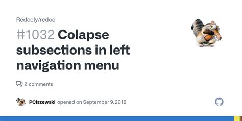 Colapse Subsections In Left Navigation Menu · Issue 1032 · Redocly