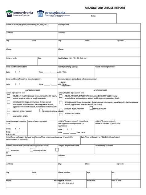 Act 70 Reporting Form Form Pdf Sexual Assault Assault