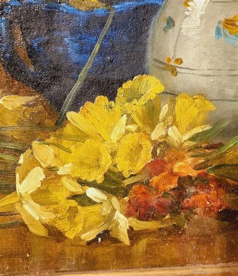 Edmond Van Coppenolle Oil On Canvas With Sprin Antikeo