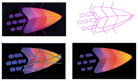 Adobe Illustrator Applying Complex Gradients In Logo Graphic Design