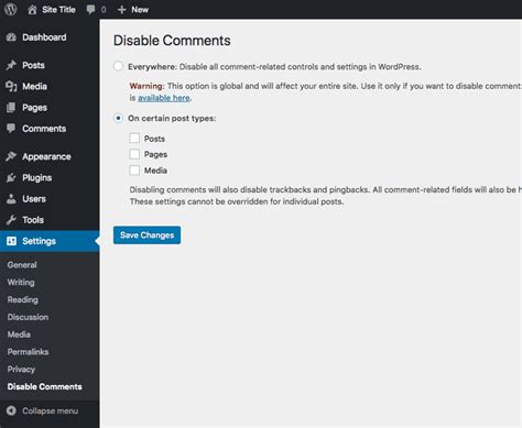 How To Disable Comments In WordPress Compete Themes