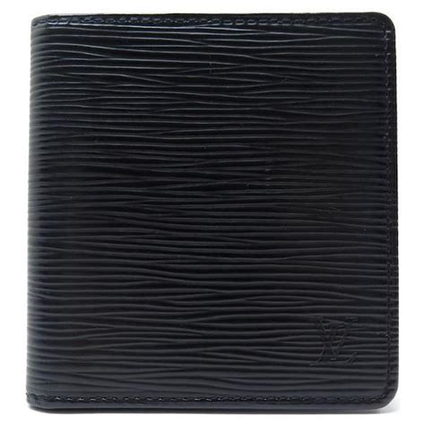 New Louis Vuitton Slender Wallet In Black Epi Leather Wallet Card