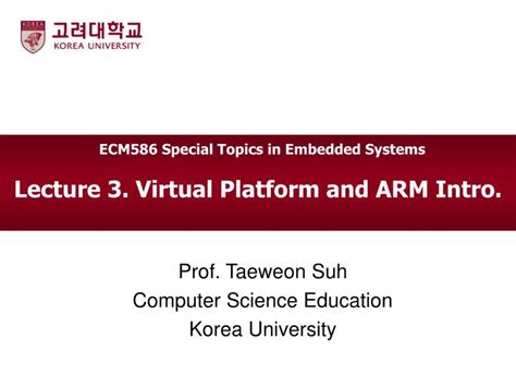 ppt lecture 3 virtual platform and arm intro powerpoint