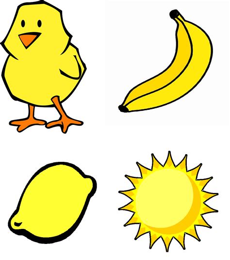 Jugando Con Números Colores Y Formas Objetos De Color Amarillo Imagenes Color Amarillo