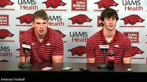 Watch Arkansas Football Players Drew Sanders Hudson Clark Recap Loss To Lsu