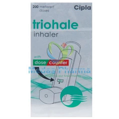 Triohale Ciclesonide And Formoterol And Tiotropium Inhaler 200 Mdi In 1