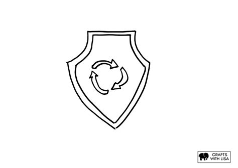 Rocky Paw Patrol Badge Coloring Page Crafts With Lisa