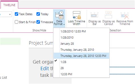 Format Date Field In Project Server 2016 2019 Project Details Page Pdp