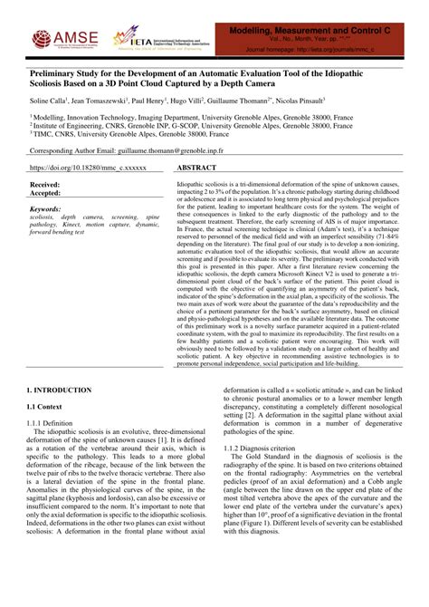 Pdf Preliminary Study For The Development Of An Automatic Evaluation