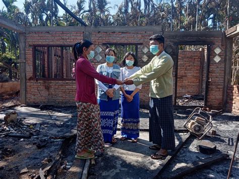 ပုလောမြို့နယ်၊ ပလောက်မြို့၊ ပြည်ခြားကျေးရွာအုပ်စု၊ ပြည်ခြားကျေးရွာရှိ မီးဘေးသင့်နေအိမ်တစ်လုံး အတ