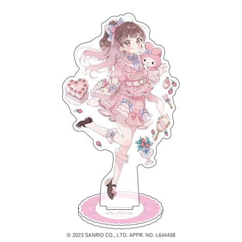 【グッズ スタンドポップ】上倉エク×サンリオキャラクターズ キャラアクリルフィギュア 04マイメロディ描き下ろしイラスト ゲーマーズ