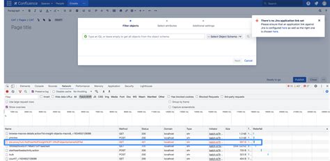 Message Theres No Jira Application Link Set Pops Up And Select Object Schema List Is Empty