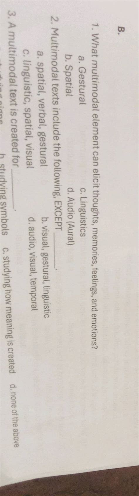 B 1 What Multimodal Element Can Elicit Studyx