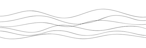 Premium Vector Thin Line Wavy Abstract Vector Background Curve Wave Seamless Pattern Line Art