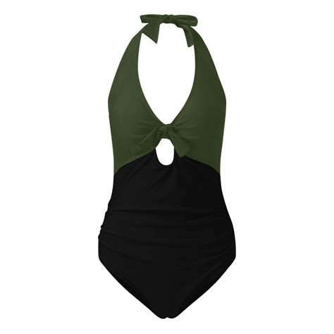One Piece Swimsuit Women Swimsuit Tie Hollow Bow Slim Sexy Bikini