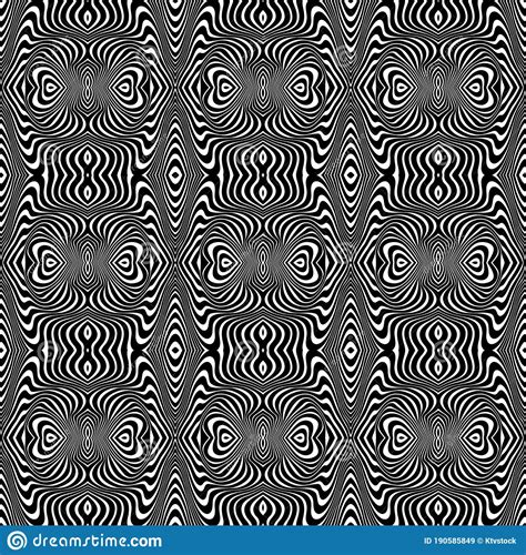 Vector Abstract Lines Pattern Waves Background Stock Vector Illustration Of Design Retro