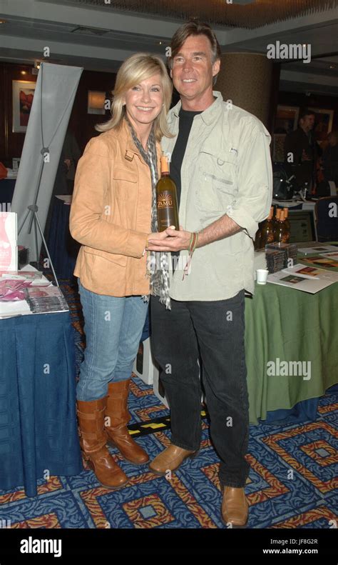 Olivia Newton John And Husband John Easterling At The Celebrity Connections Good Causes Media